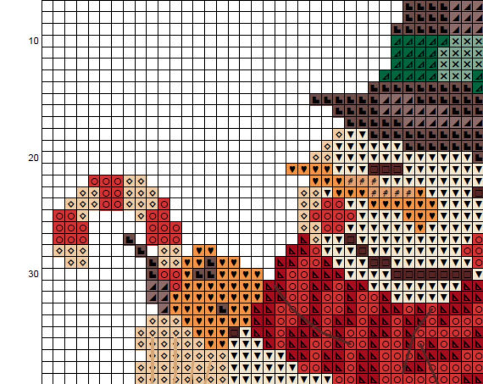 Vintage Christmas Cross Stitch Pattern PDF - Snowmen Winter Xmas Retro ...