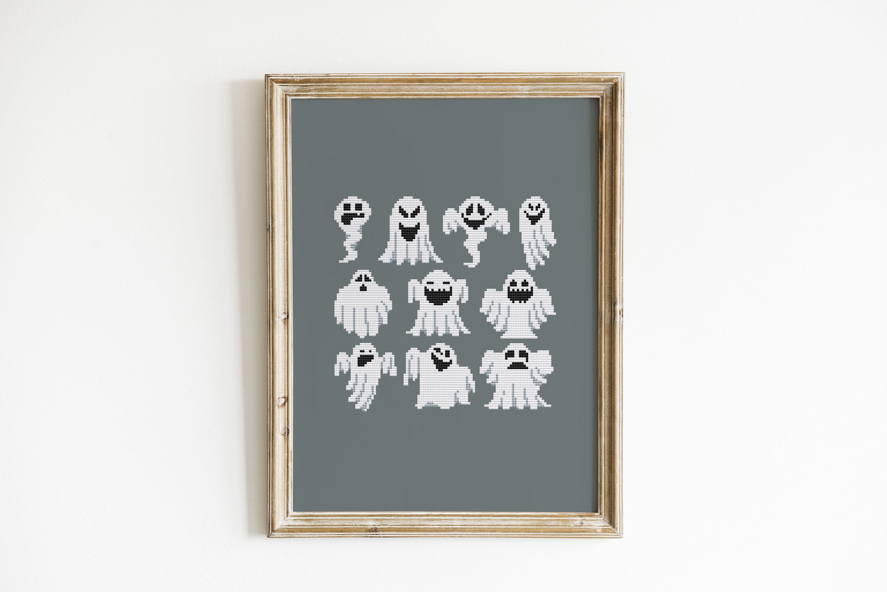 Ghost Set Cross Stitch Pattern PDF Instant Download Funny - Etsy