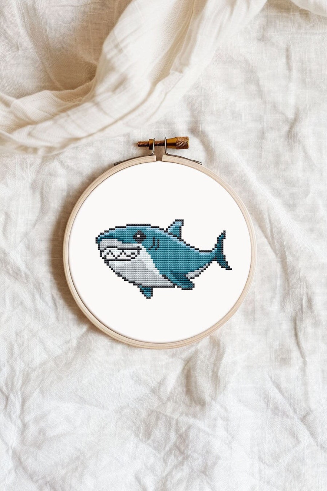 Baby Shark Cross Stitch Pattern PDF - Instant Download - Small Easy ...