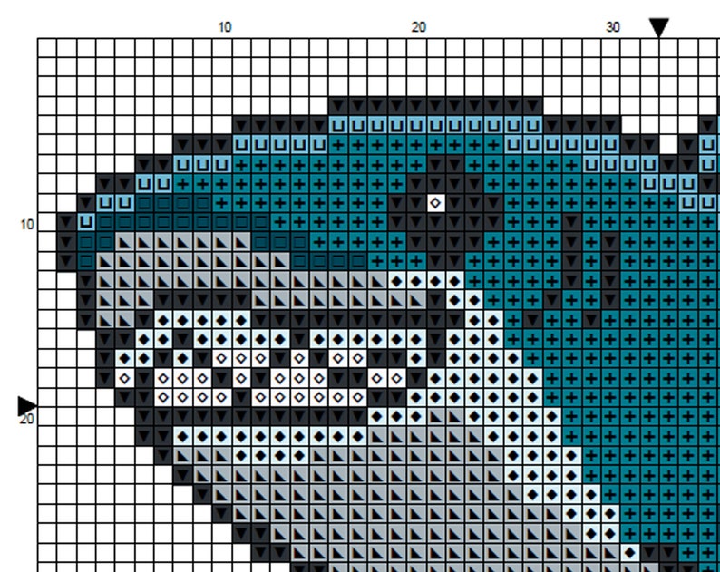 Baby Shark Cross Stitch Pattern PDF Instant Download Small - Etsy