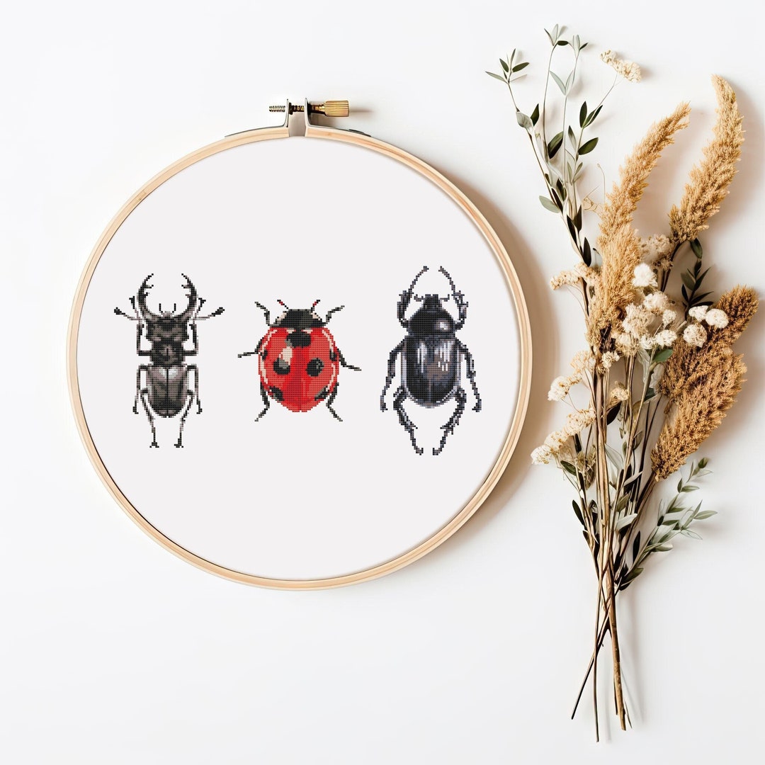 Insect Taxidermy Cross Stitch Pattern PDF - Instant Download - Nature ...
