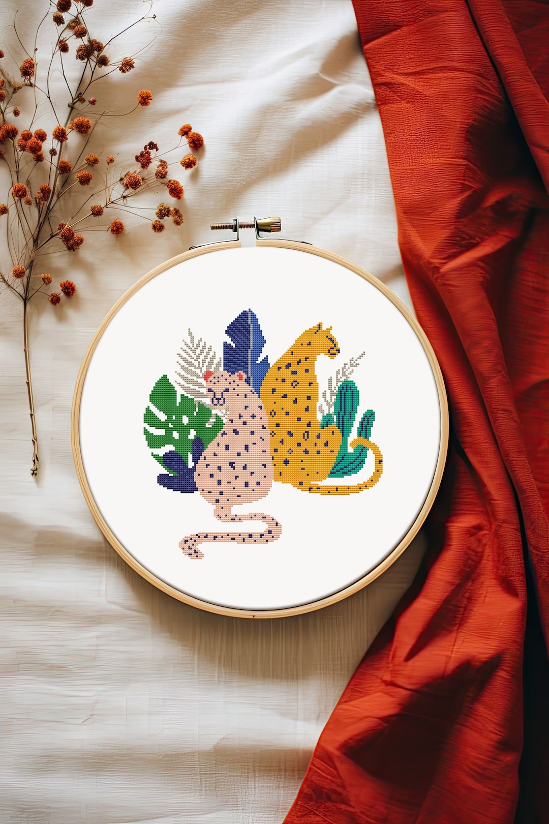 Wild Animal Cross Stitch Pattern PDF - Instant Download - Jungle Animal ...