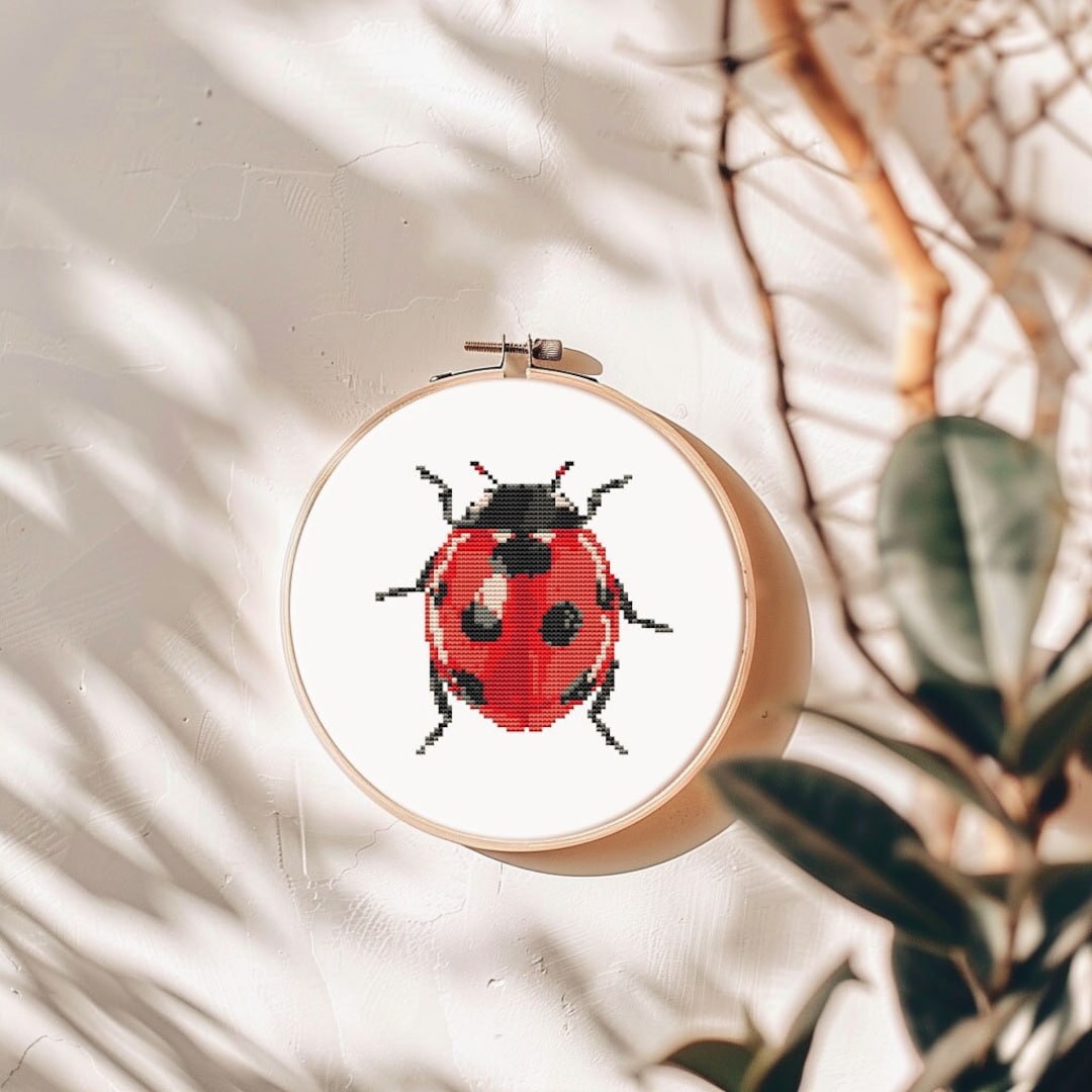 Ladybug Cross Stitch Pattern PDF - Instant Download - Small Nature ...