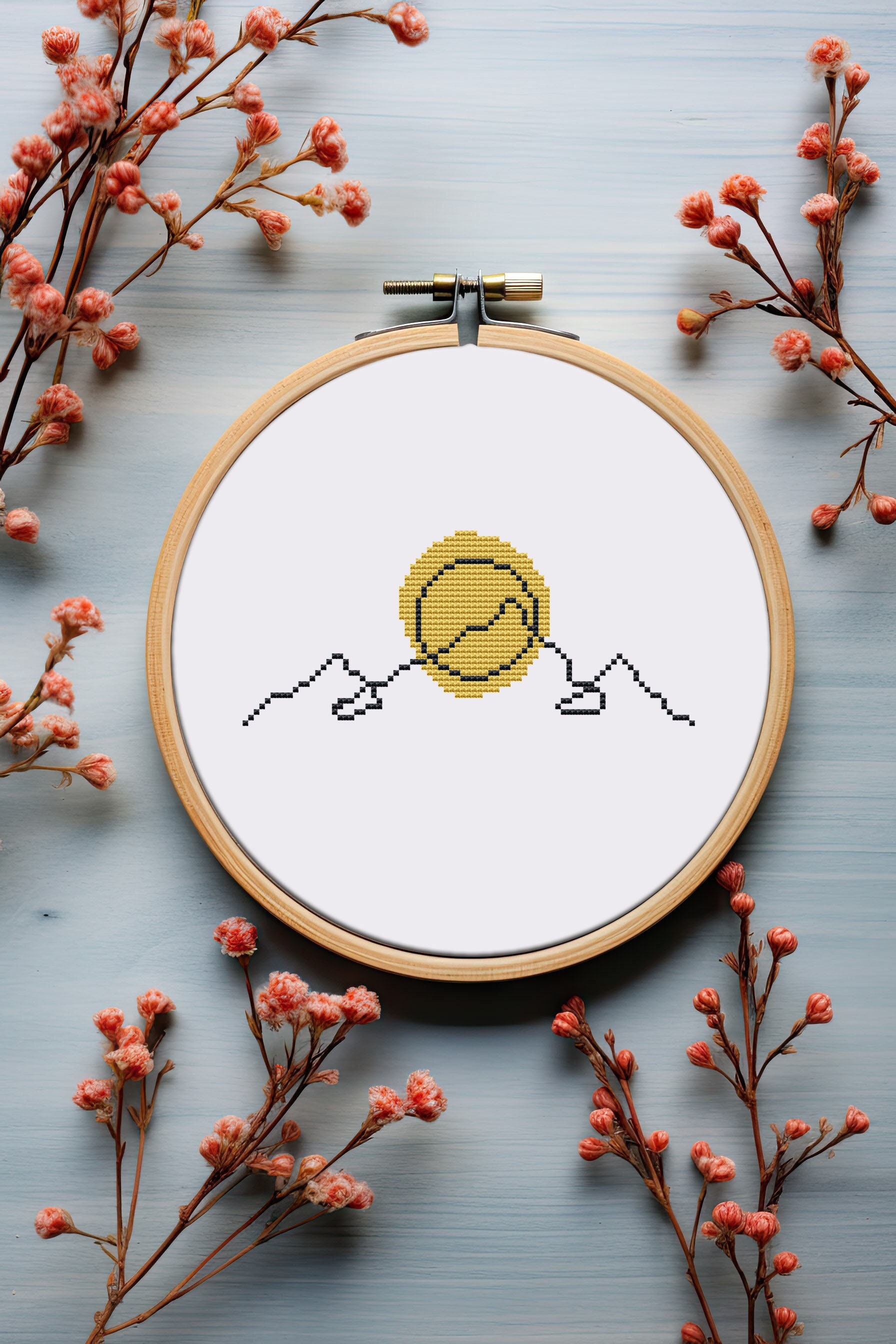 Mini Nature Cross Stitch Pattern PDF - Counted Modern Easy Simple ...