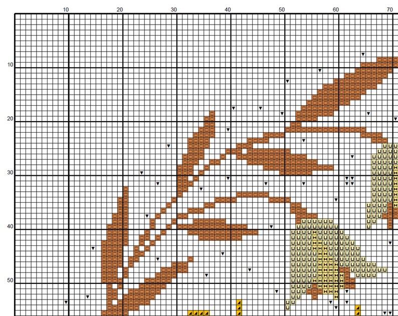 Bee Cross Stitch Pattern PDF - Instant Download - Floral Flower Insect ...