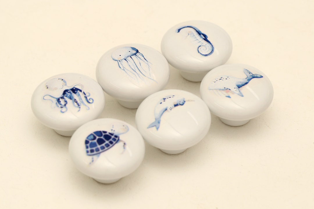 Sea Animal Drawer Knobs, 38mm Kids Bedroom Knobs,boy Bedroom Knobs Girl ...