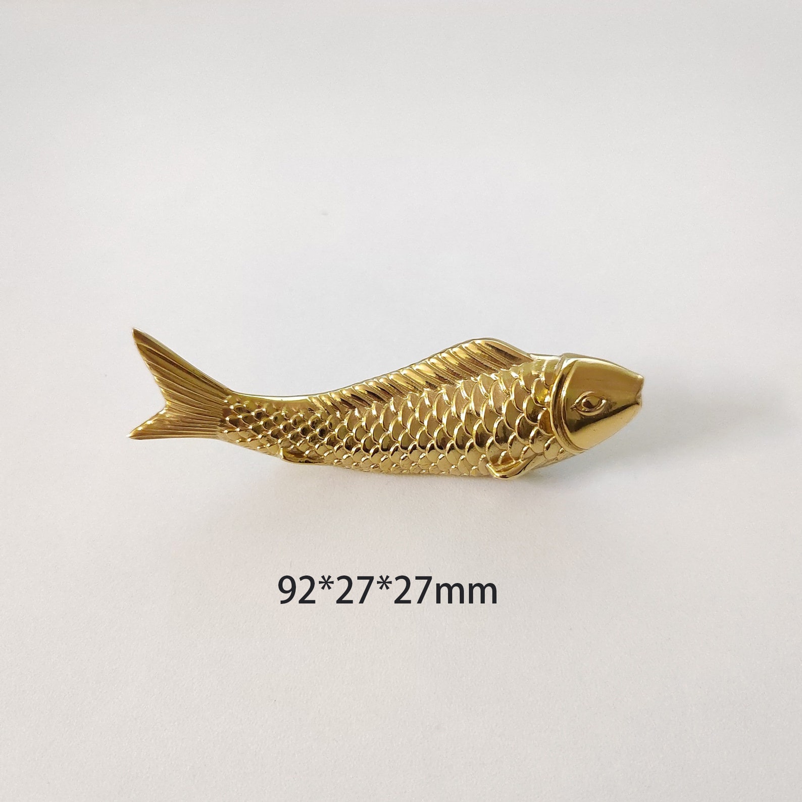 Brass Fish Drawer Pulls Knobs Cupboard Door Handles Solid - Etsy