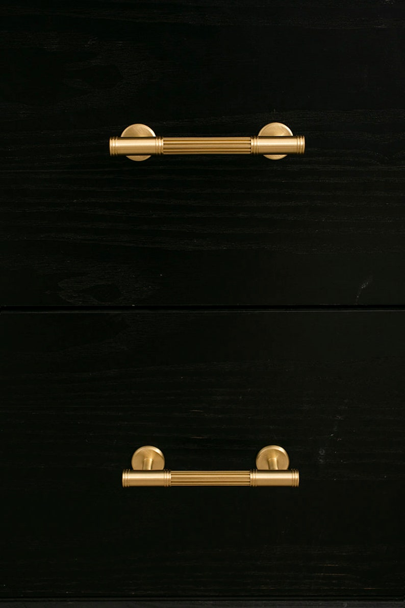Solid Brass Cabinet Pulls Cupboard Door Handles Cabinet - Etsy