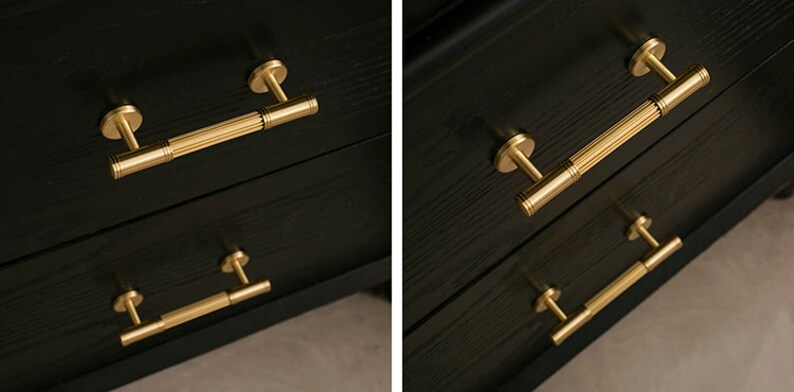 Solid Brass Cabinet Pulls Cupboard Door Handles Cabinet - Etsy