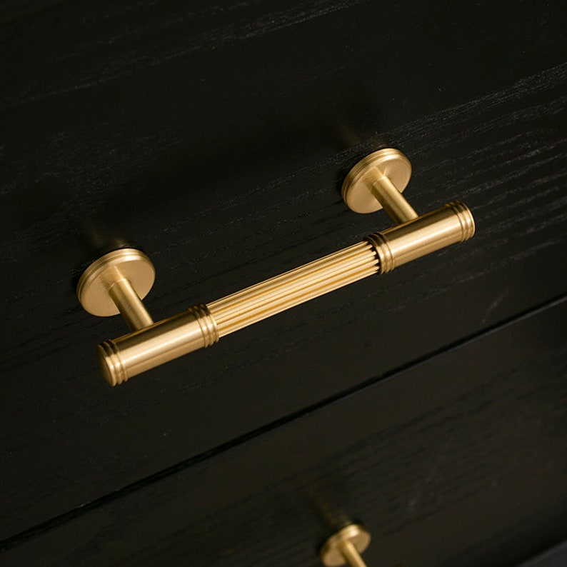 Solid Brass Cabinet Pulls Cupboard Door Handles Cabinet - Etsy