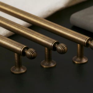 Antique Brass Cabinet Long Handles,drawer Dresser Knobs Handles,custom ...