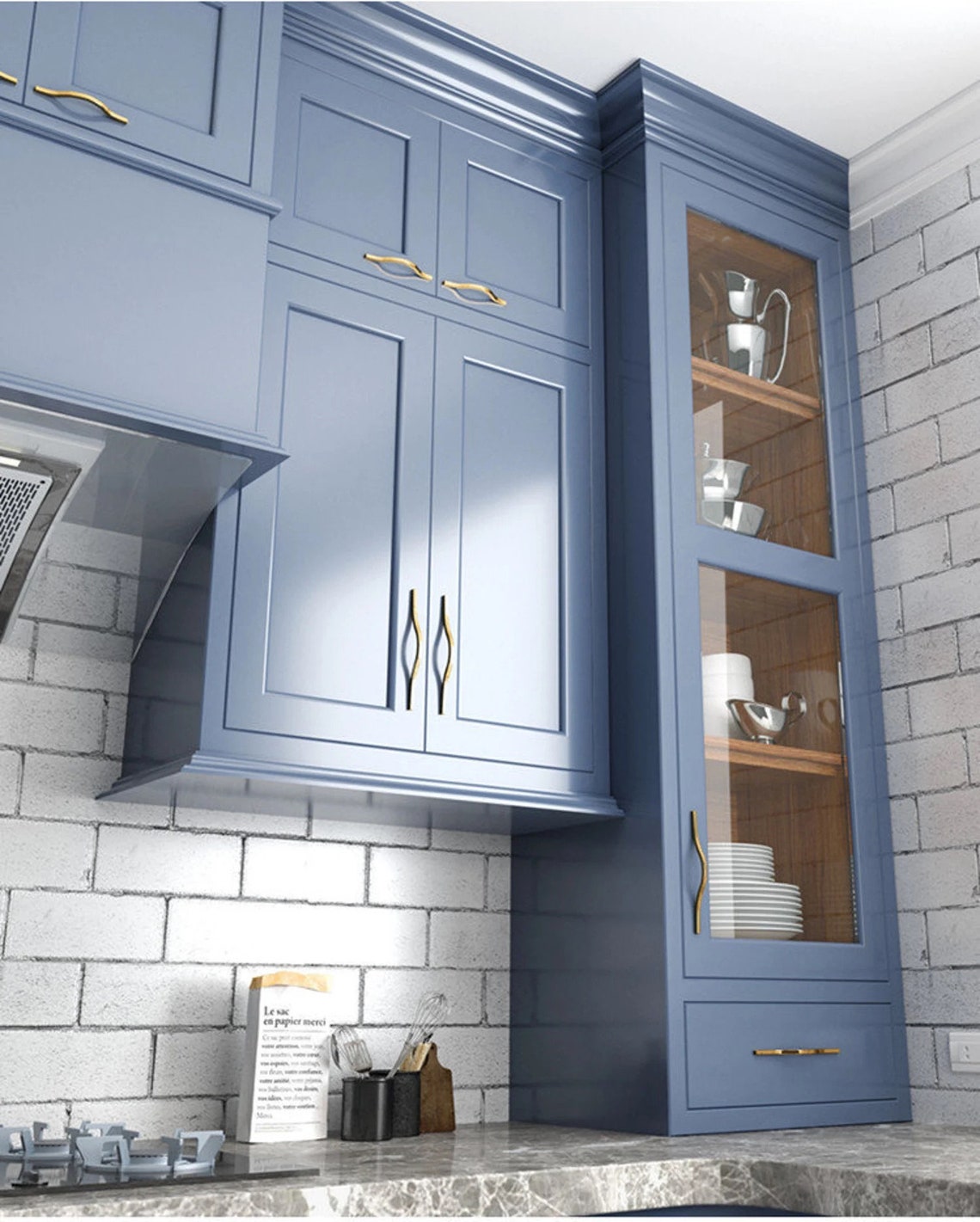 Arch Cabinet Handles Modern Curved Kitchen Drawer Pull - Etsy