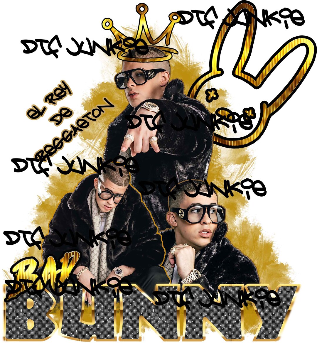 BAD BUNNY TEE Design Quality Png Design Lovely Tshirt Design Bad Bunny ...