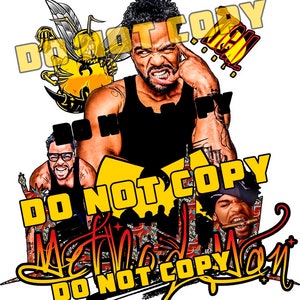 Method Man PNG, Wu-tan Clan, Tical World, DTF, Print Ready, T-shirt ...