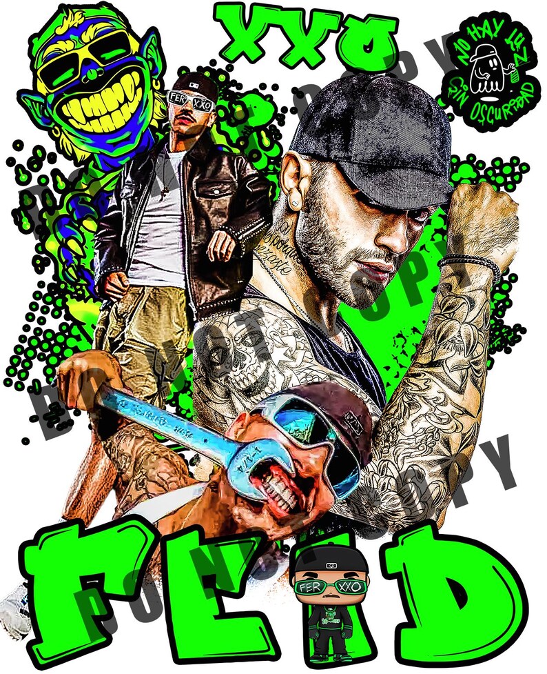 Feid Ferxxo PNG, Feid t-design, Ferxxo SVG, FEID dtf Ready ...
