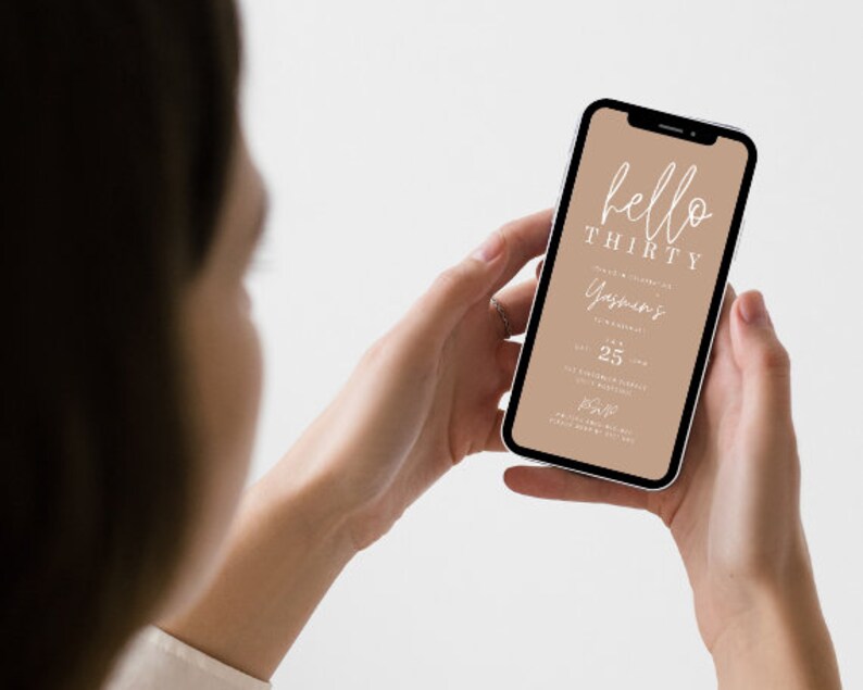 30th Birthday Invitation Canva Editable PDF PNG Jpg File - Etsy