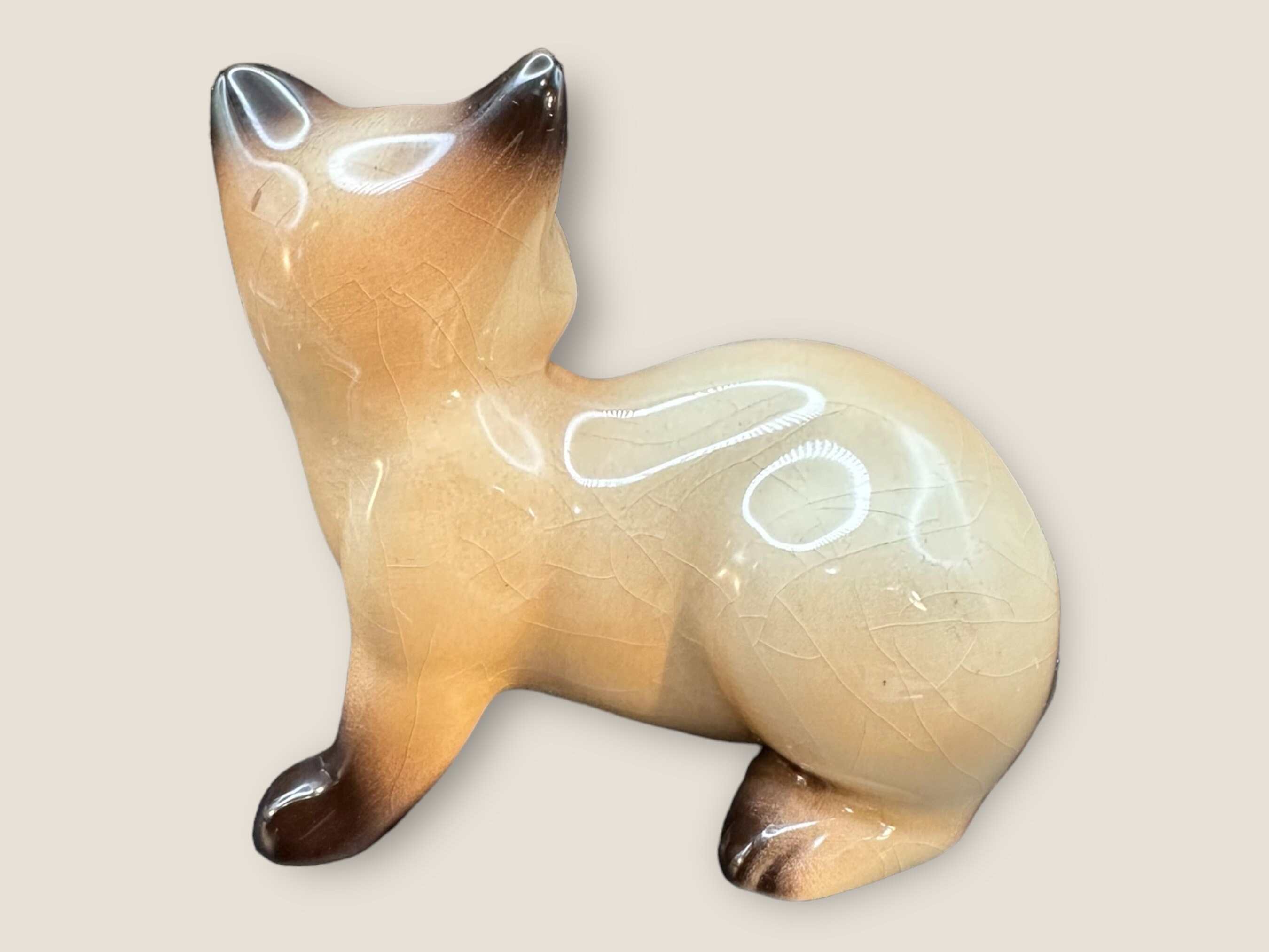 Vintage Porcelain Siamese Cat Figurine by Goebel - Etsy