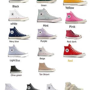 Cartoon Character Embroidered Custom Converse: Floral, Anime, Chibi ...