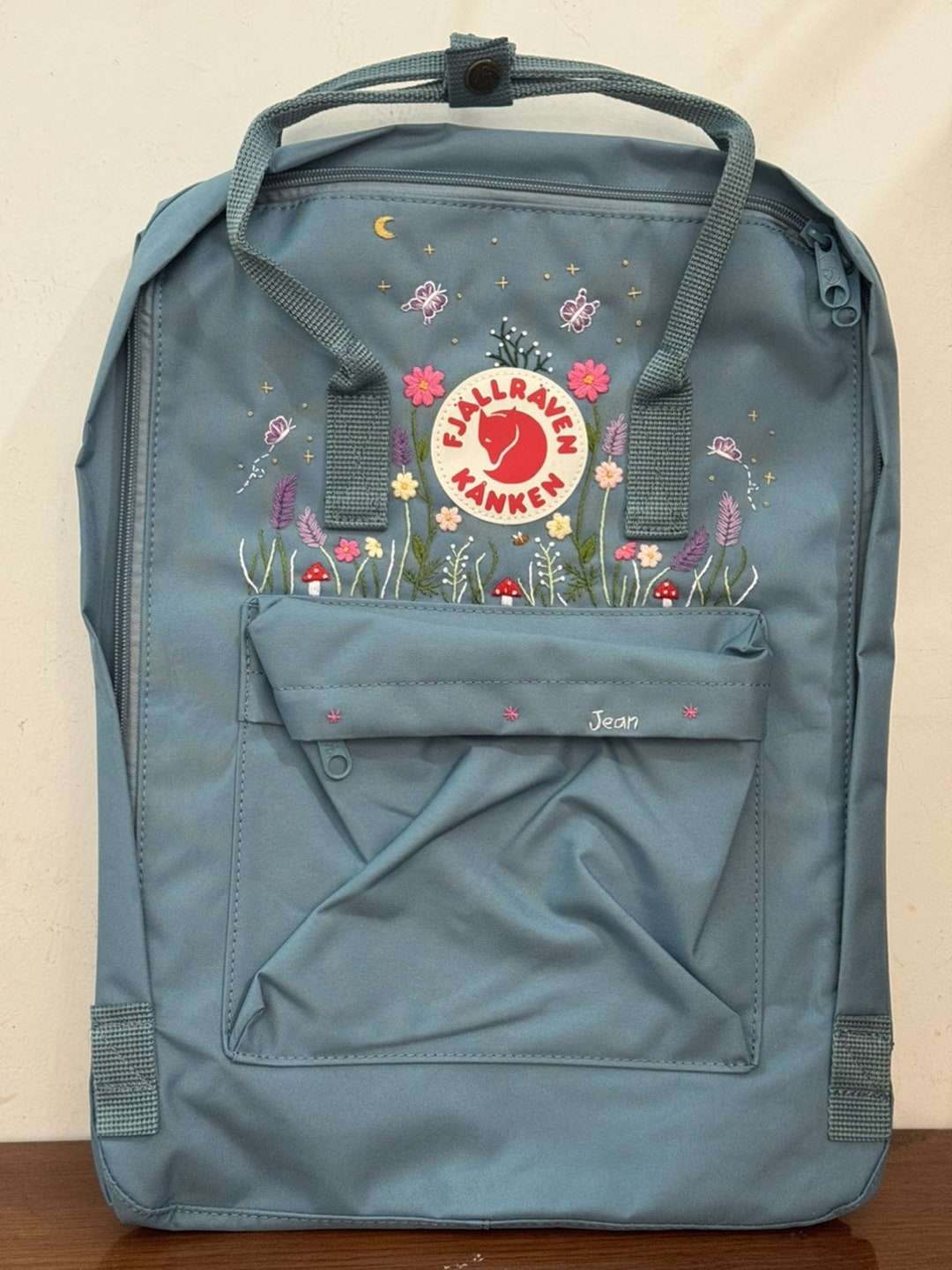 Kanken Backpack Embroidered Flowers, Butterflies and Bees - Kanken ...