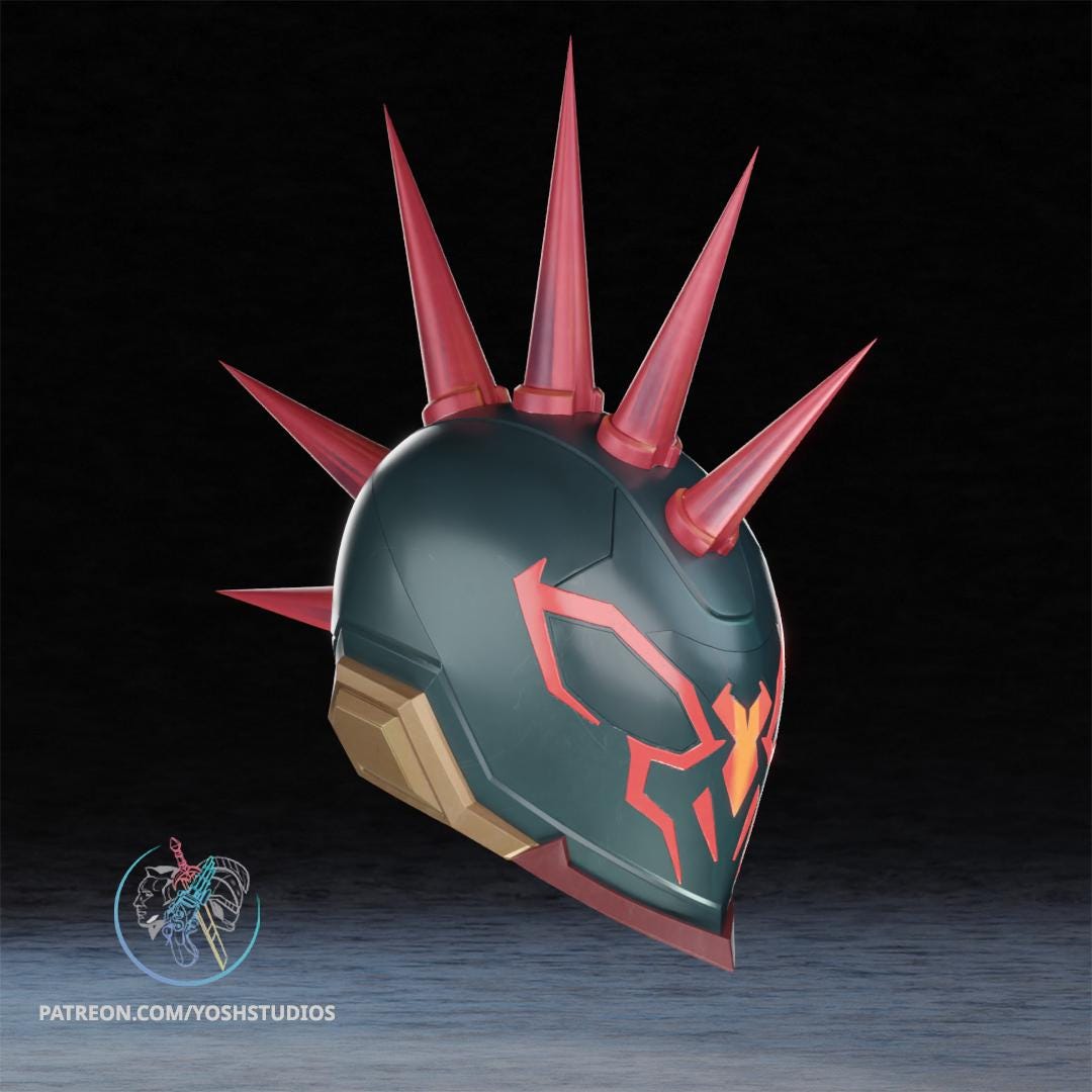 Wearable Spider-punk Helmet (marvel Rivals) *3D PRINTED* - Etsy