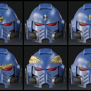 Wearable Space Marines 2 Primaris Helmet *3D PRINTED - Etsy
