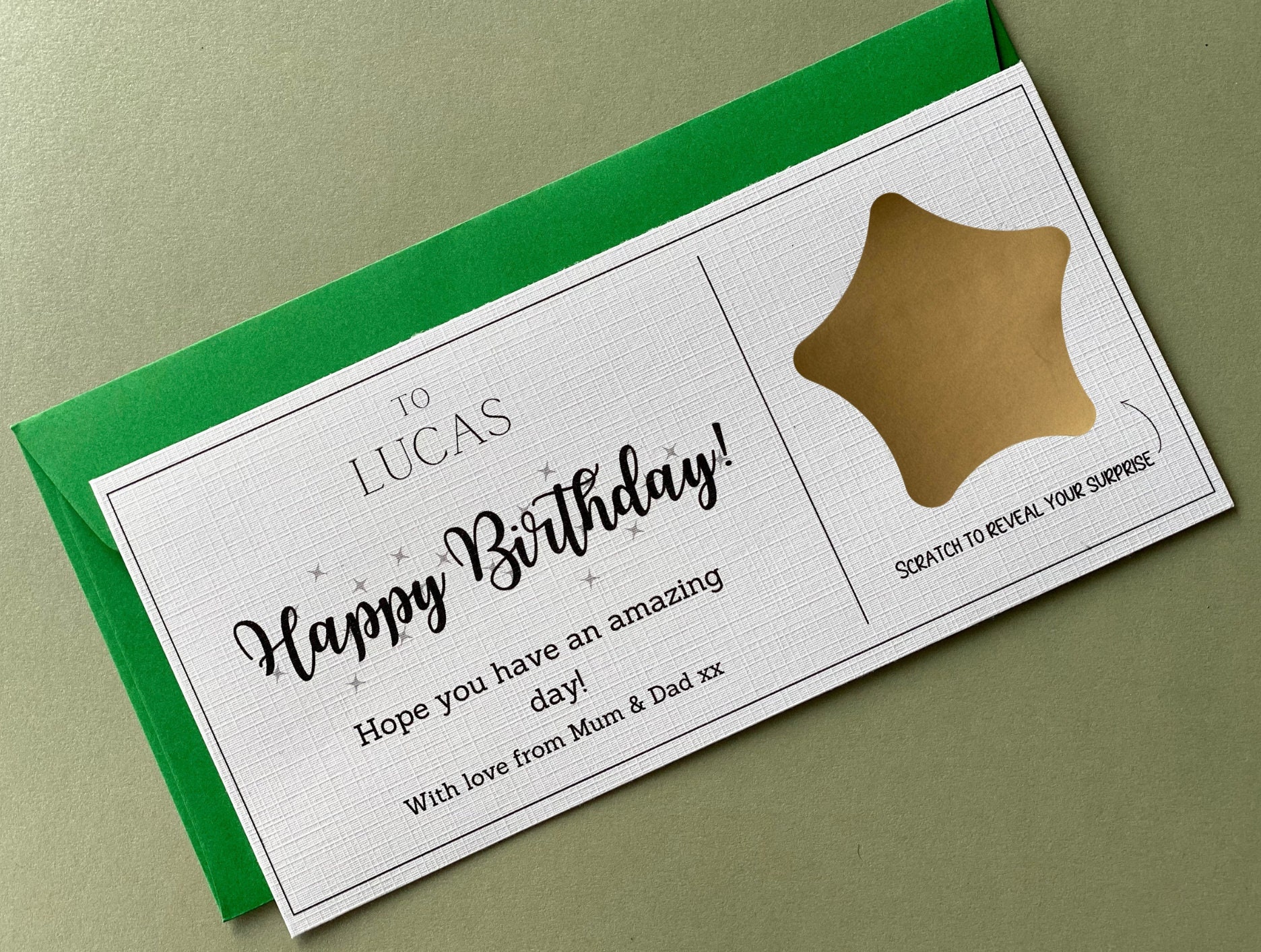 Birthday Scratch Card Surprise Scratch Card Birthday - Etsy UK