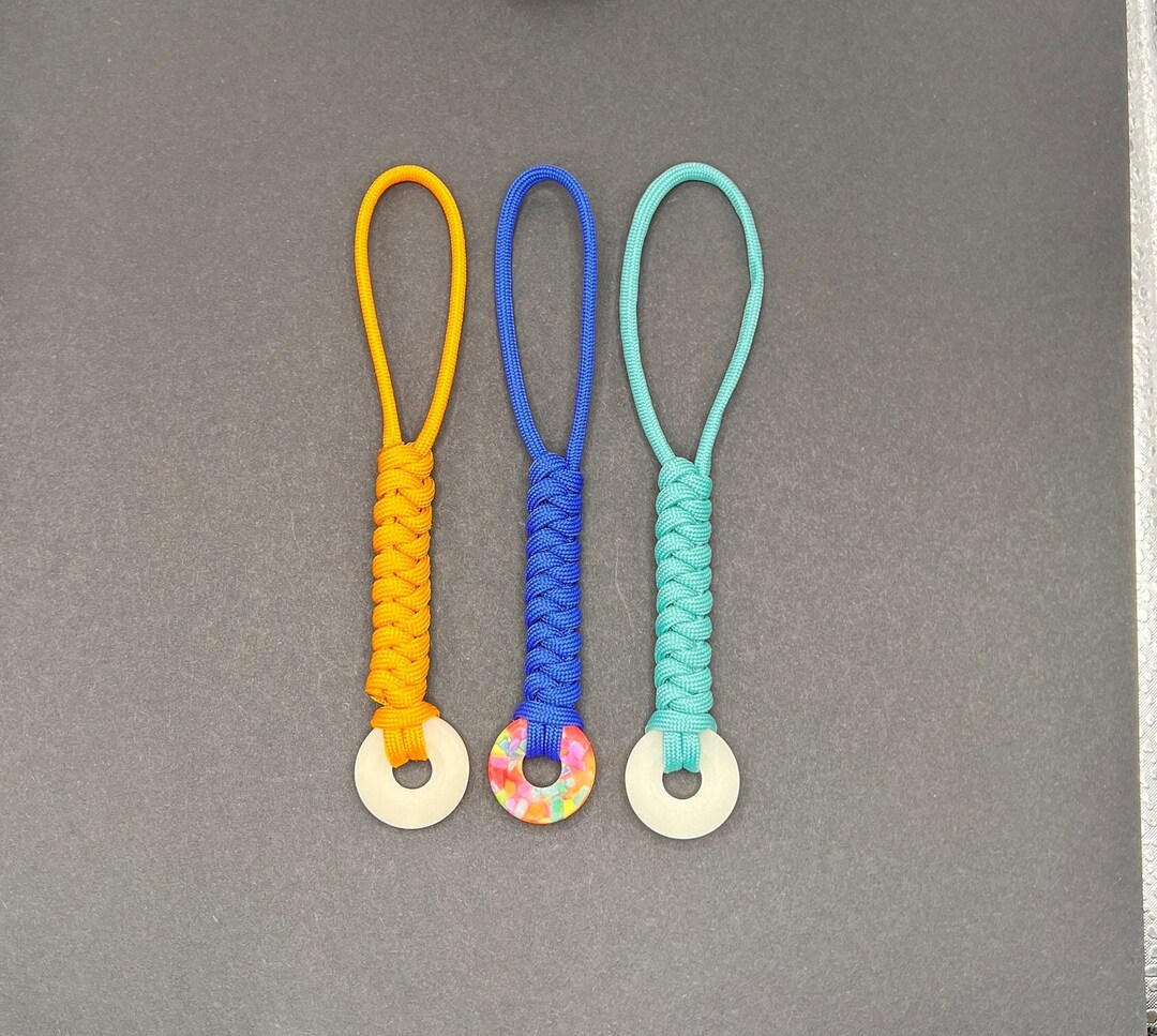 EDC Paracord Lanyard With Glow in the Dark Bead EDC Key Fob Lanyard ...