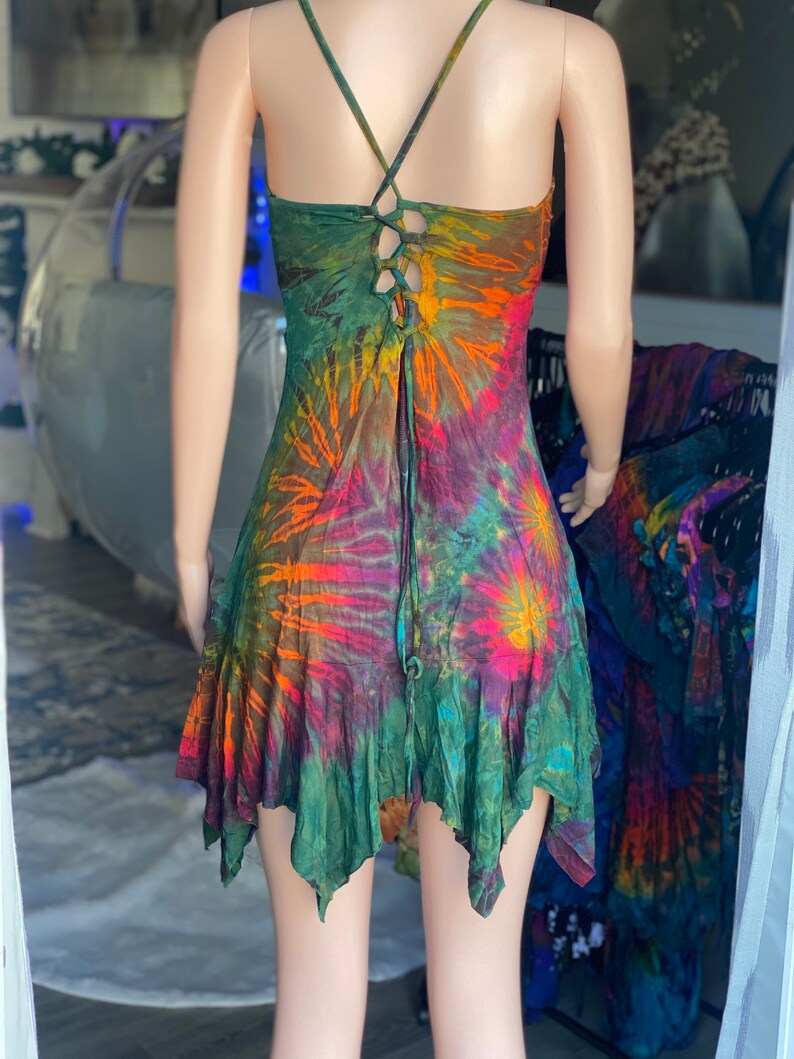 Tie Dye Mini Dress - Etsy