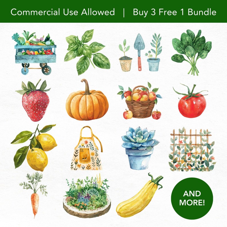 Garden Harvest PNG, Garden Vegetables and Fruits, Harvest Basket ...