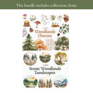 Boho Woodland Animal Clipart Mega Bundle, Animal Portraits, Nursery ...