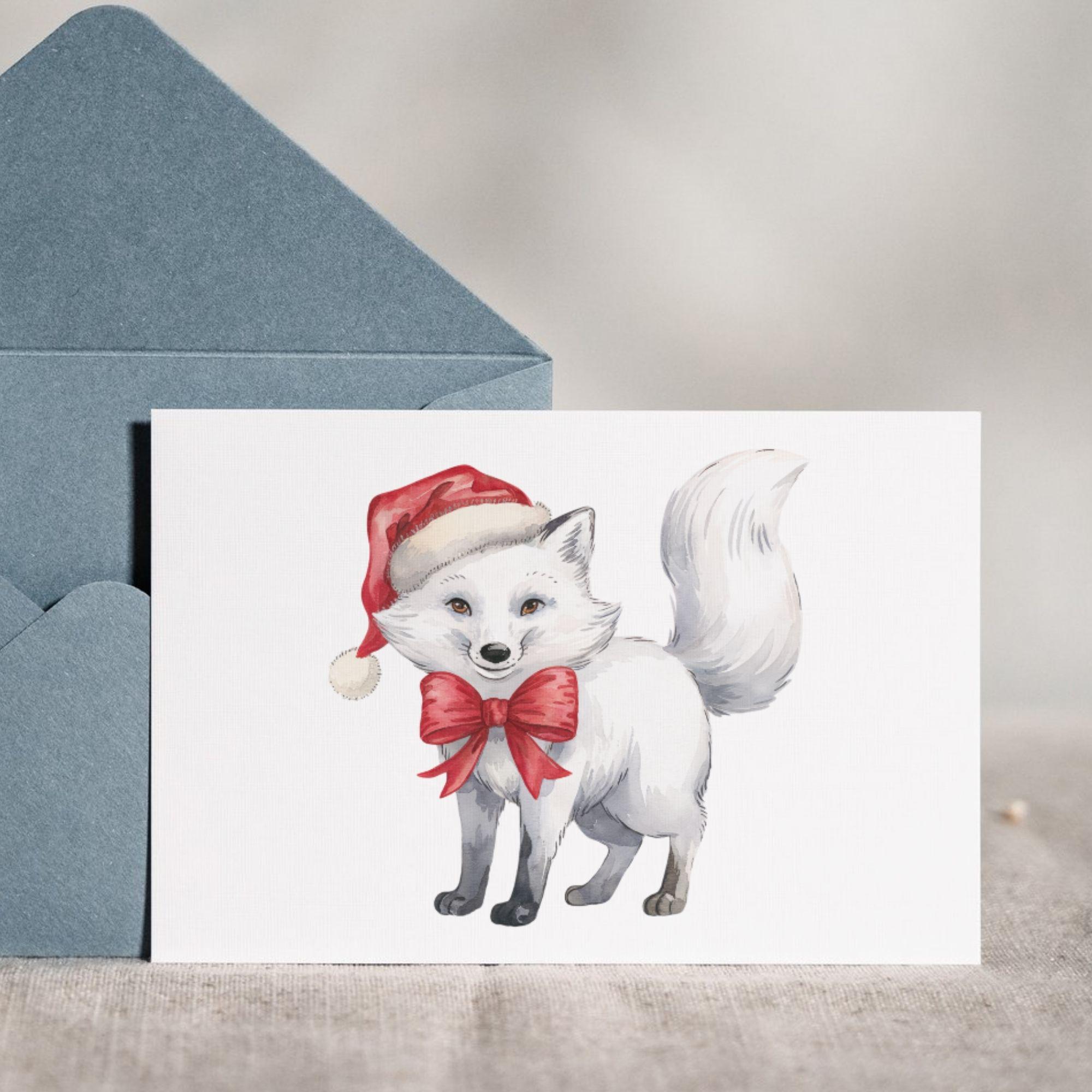 North Pole Christmas Animals PNG Bundle, Winter Santa Village Animal ...