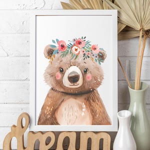 Boho Woodland Animal Clipart Mega Bundle, Animal Portraits, Nursery ...