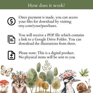 Boho Woodland Animal Clipart Mega Bundle, Animal Portraits, Nursery ...