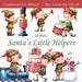 Santa's Little Helpers Clipart, Christmas Elf PNG, Cute Watercolor ...