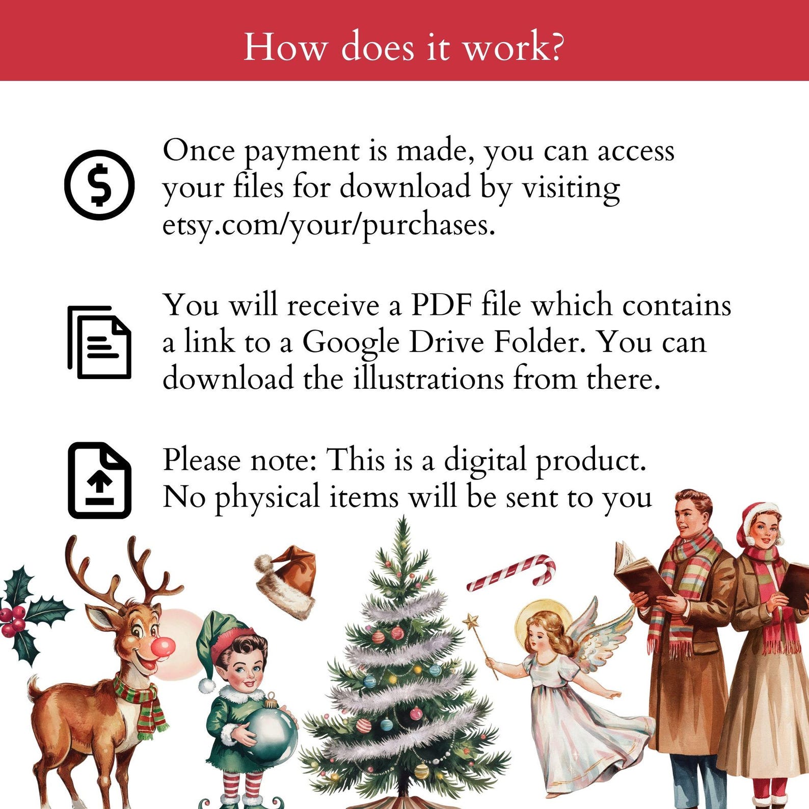Retro Christmas PNG Bundle, Vintage Aesthetic Christmas Clipart ...