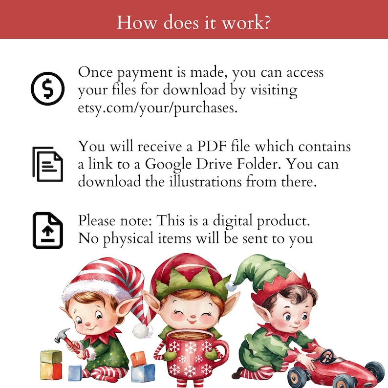 Santa's Little Helpers Clipart, Christmas Elf PNG, Cute Watercolor ...
