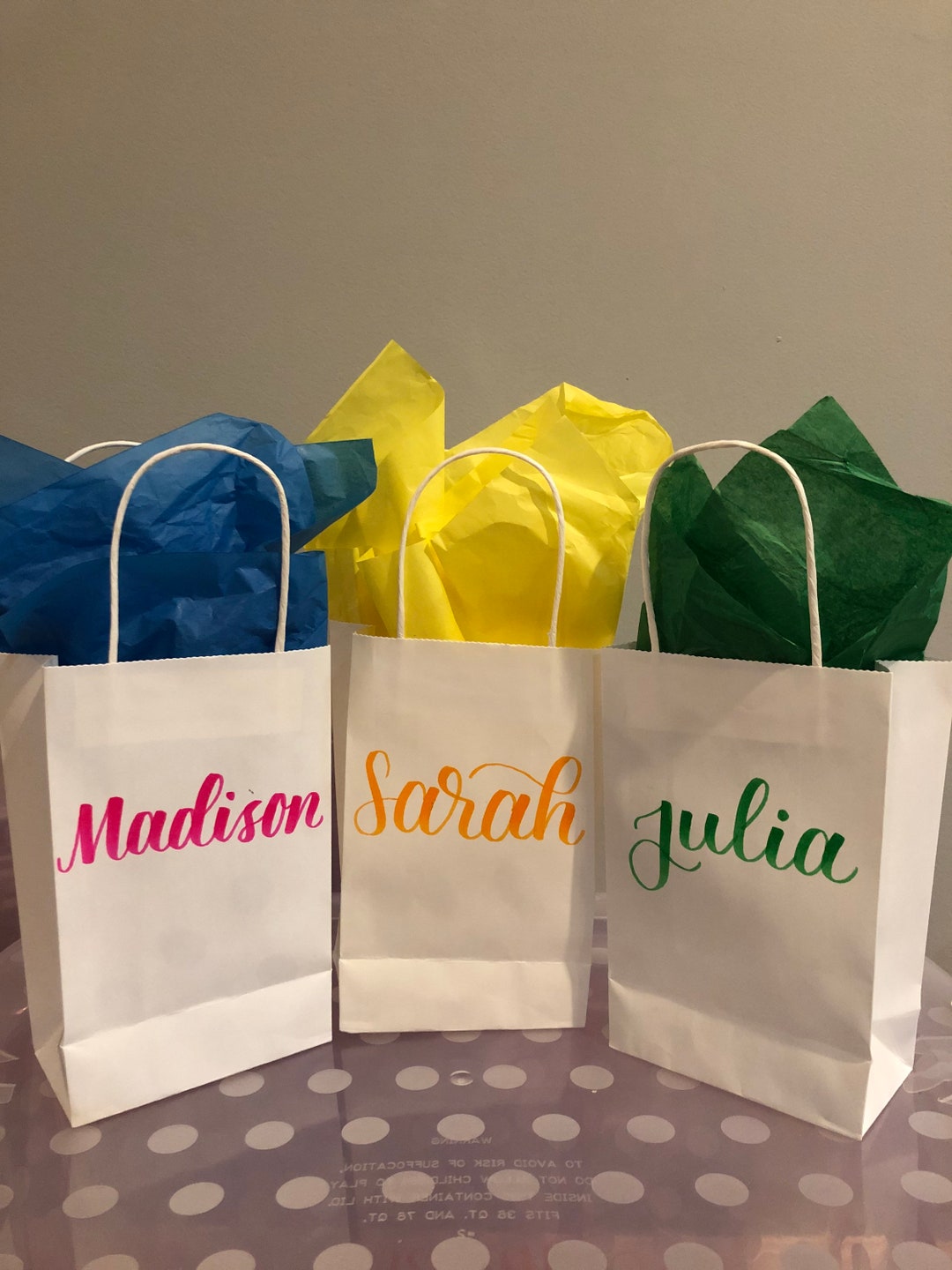 Personalized Favor Bags - Etsy