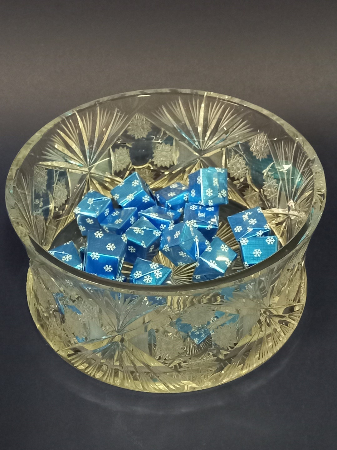 Crystal Glass Bowl / Rogaska / Yugoslavia / Vintage Crystal / High ...