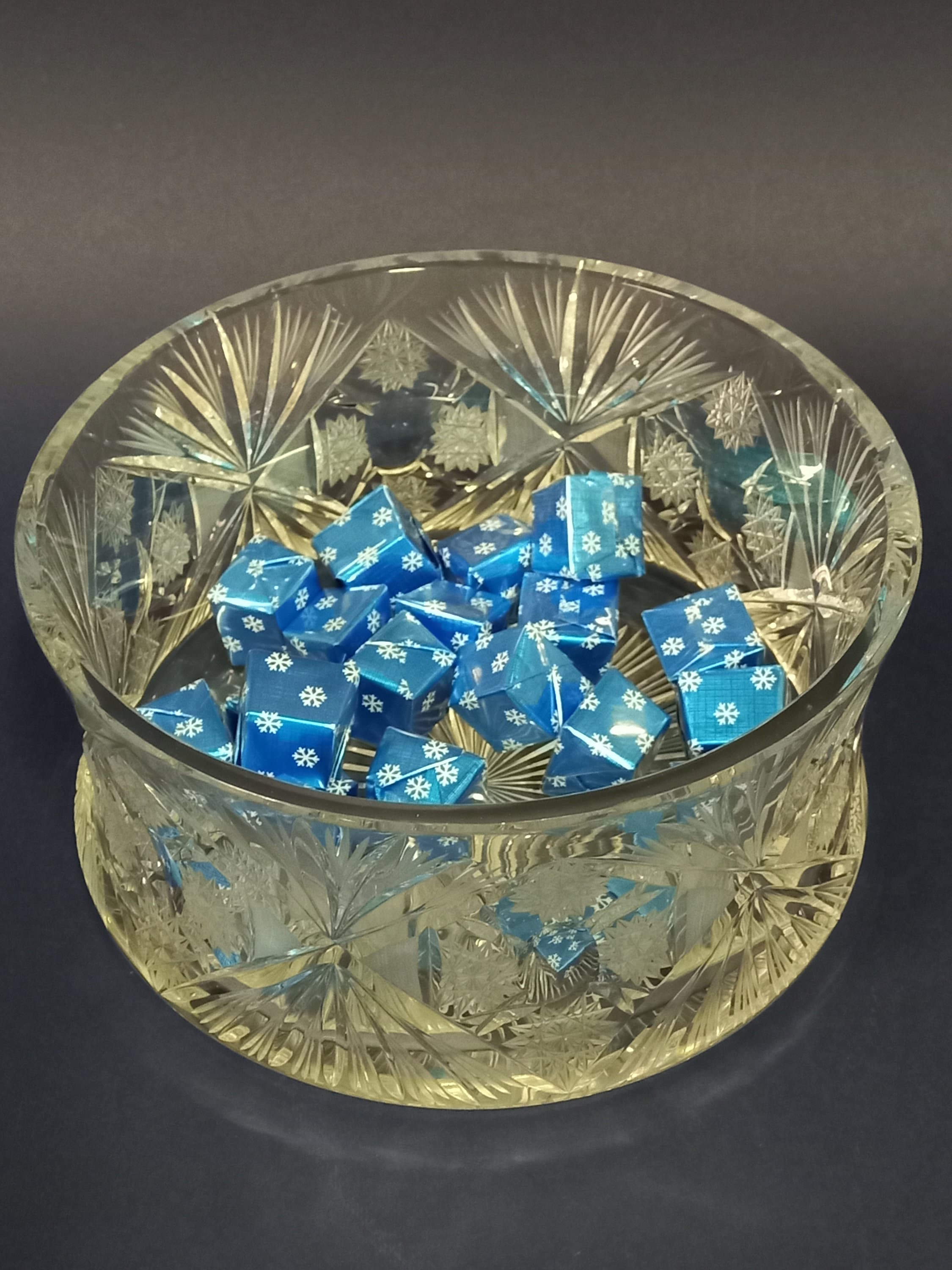 Crystal Glass Bowl / Rogaska / Yugoslavia / Vintage Crystal / High ...