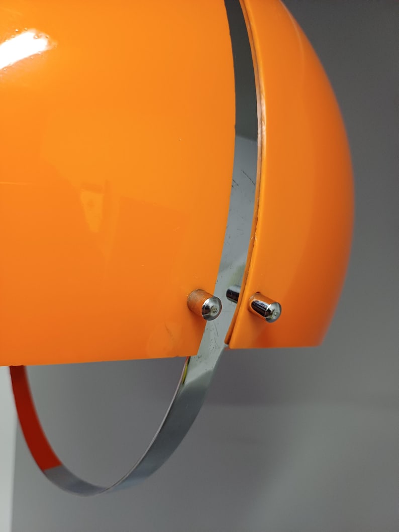 Retro Pendant Light / Orange Kitchen Light / Vintage Hanging Light ...