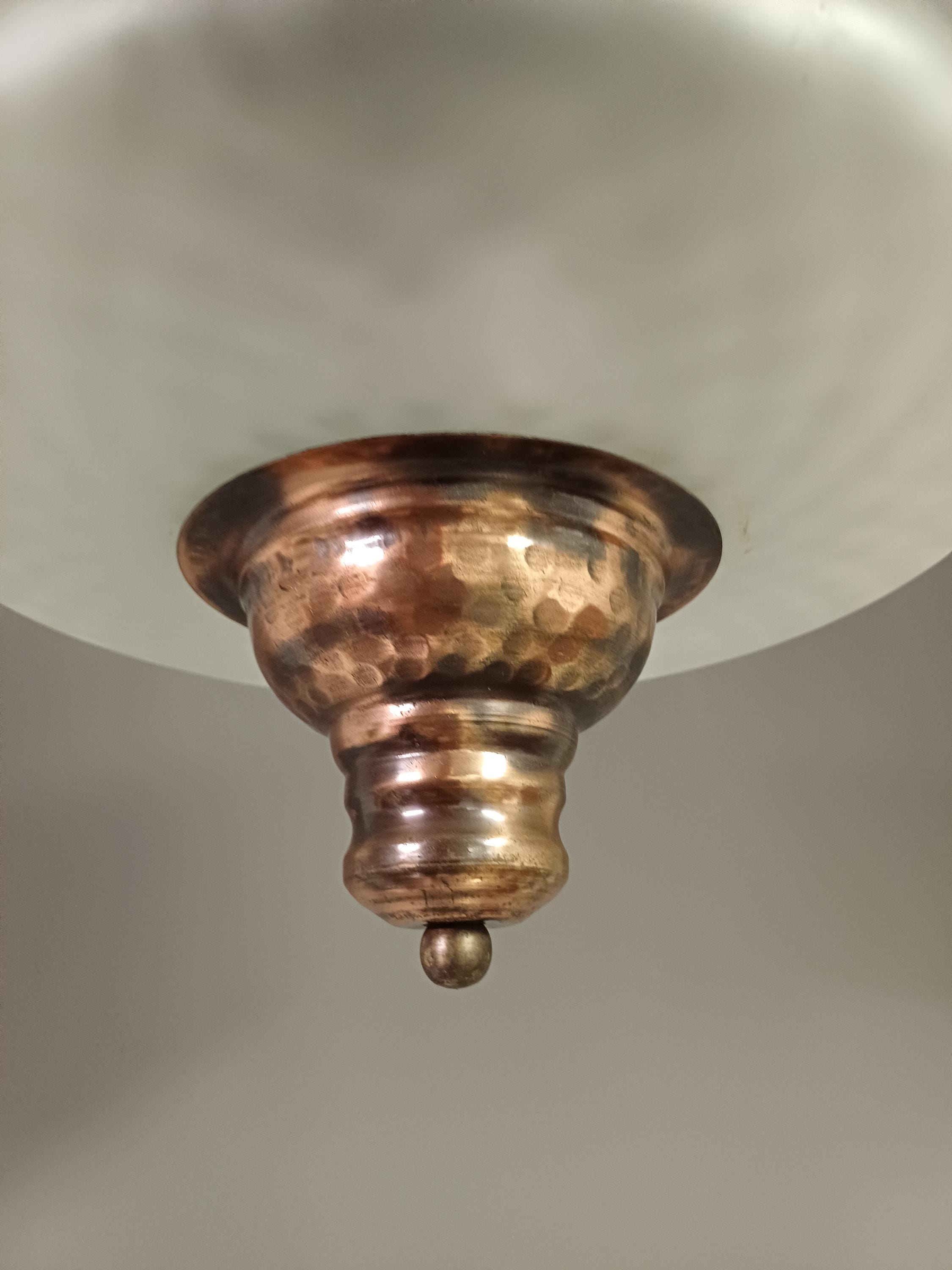 Copper Pendant Light / Vintage Kitchen Light / Copper Pendant Light ...