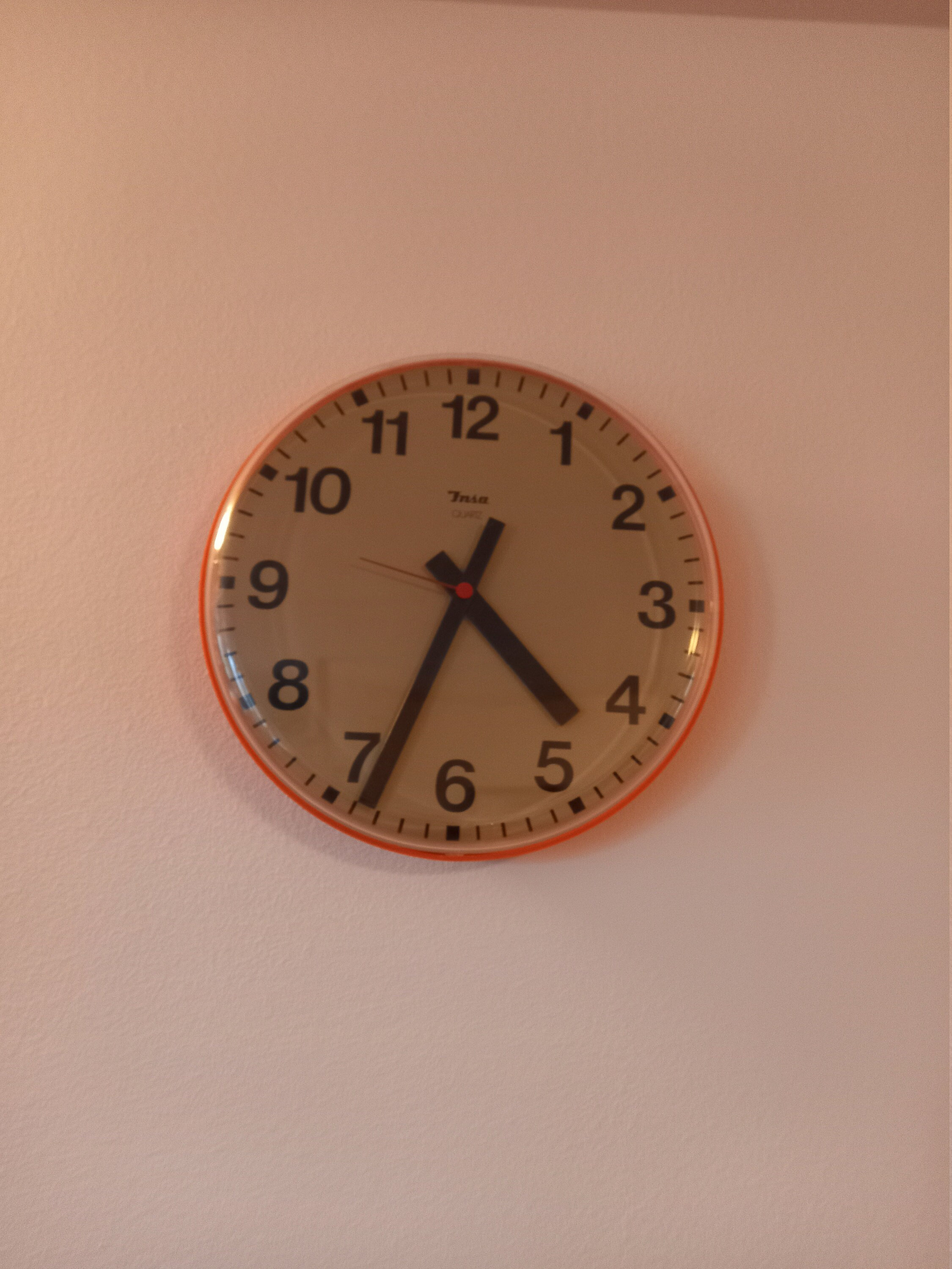 Orange Vintage Wall Clock / Retro Clock / Vintage Wall Clock / Retro ...