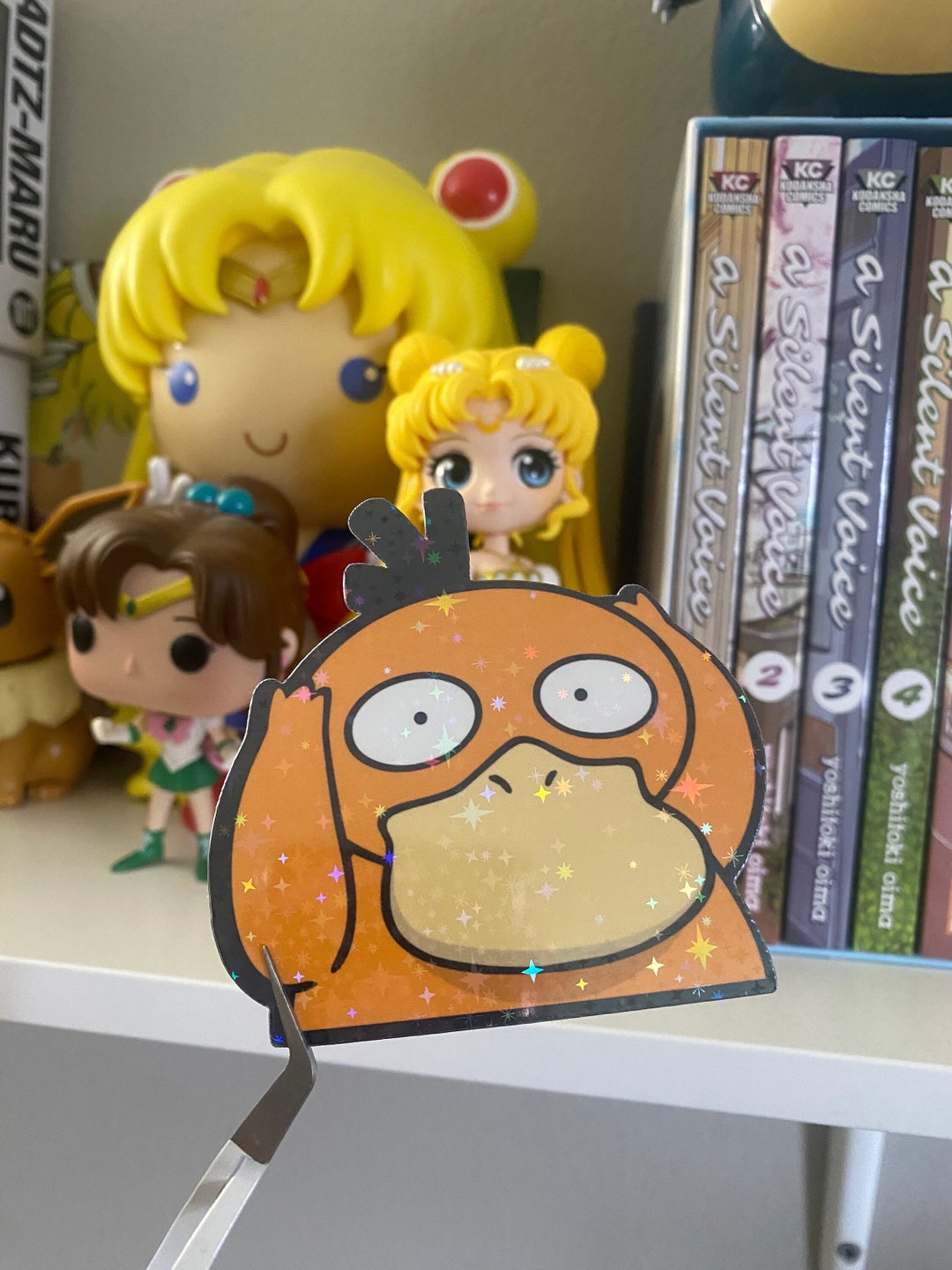 Psyduck Peeker | Glitter Vinyl Sticker | Now UV Resistant Option - Etsy