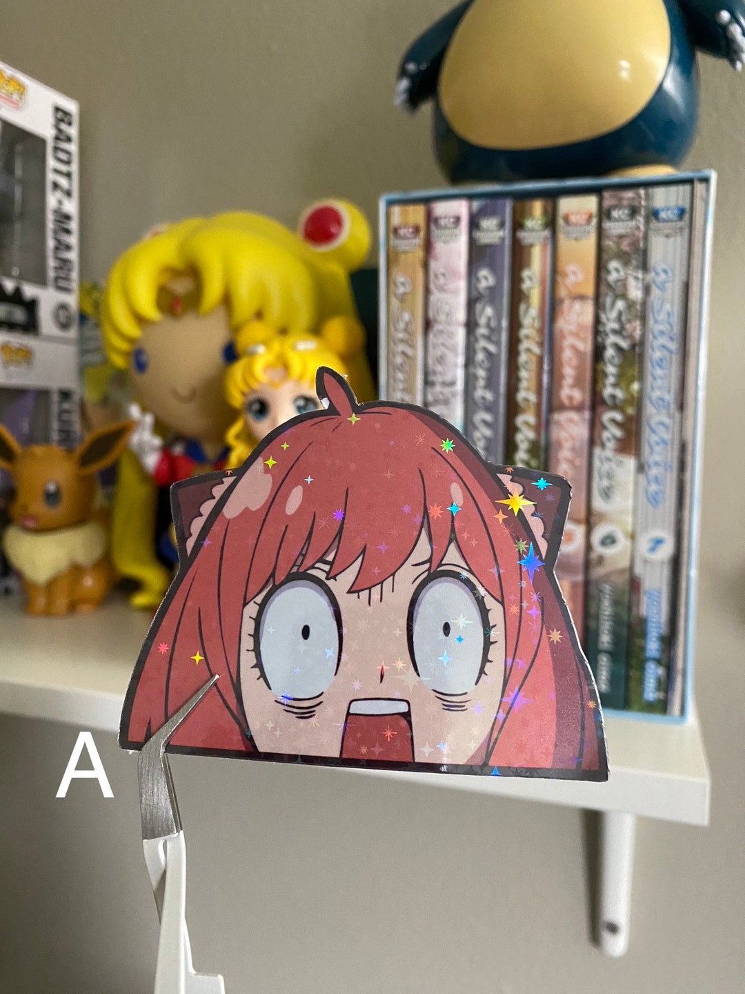 Anya Sticker | Glitter Stationary Gifts | Kawaii Sticker - Etsy