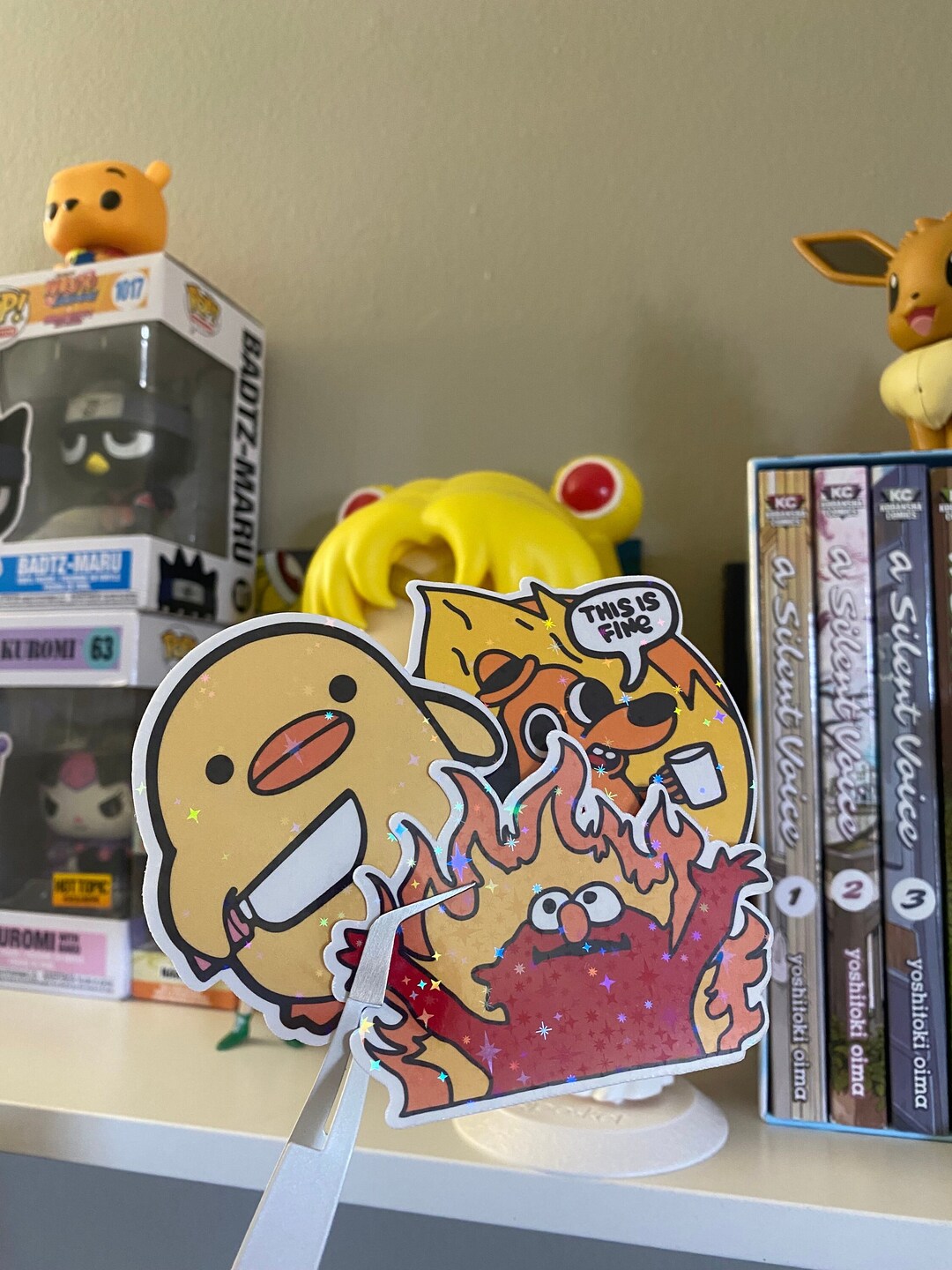 Kawaii Meme Stickers | Vinyl Sticker | Kawaii Peeker | Stationary Gifts ...