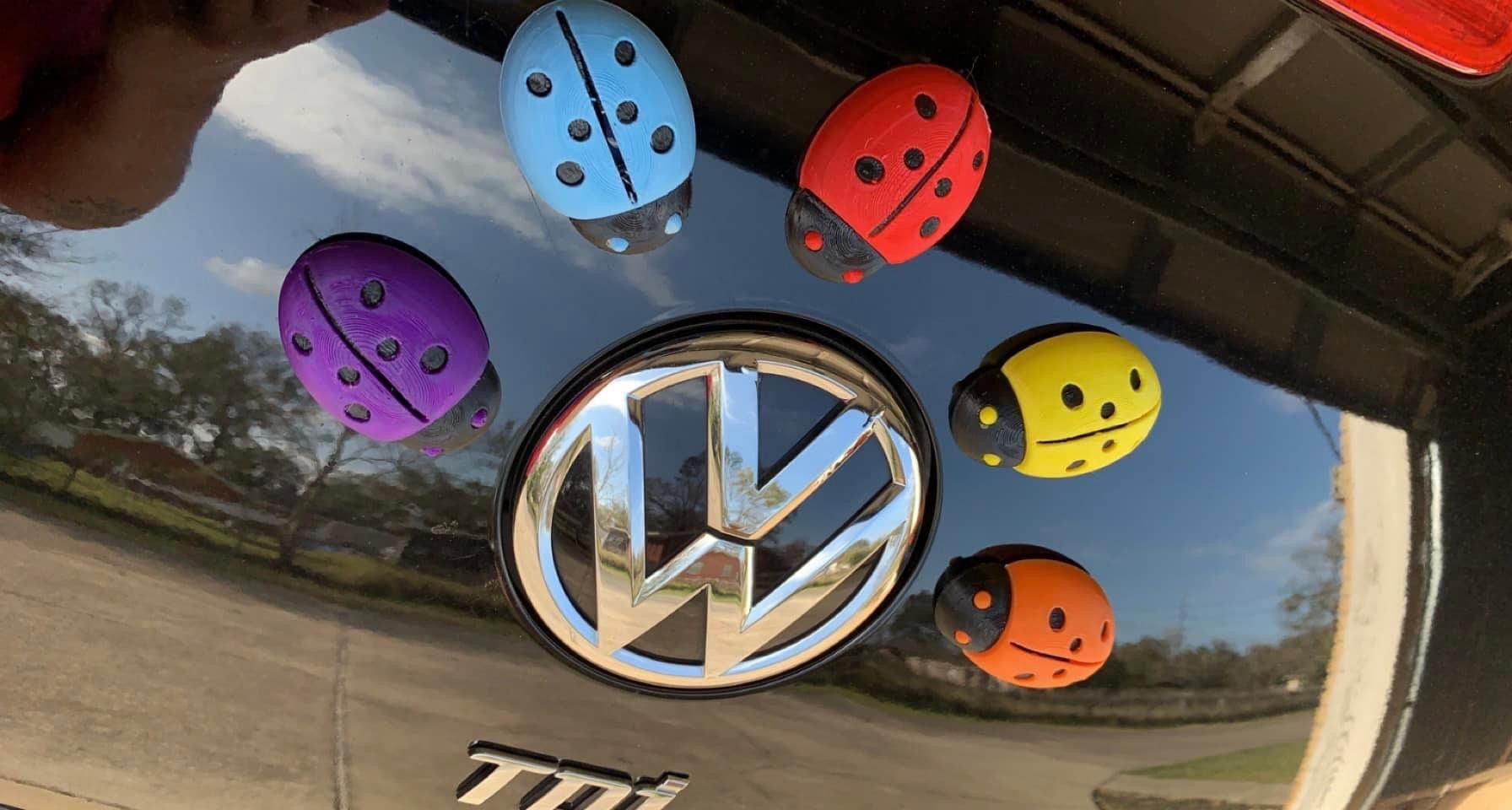 5x VW Beetle Love Bugs UK Gift Bag ladybird ladybug Magnets to Gift to Fellow Beetle Owners Etsy