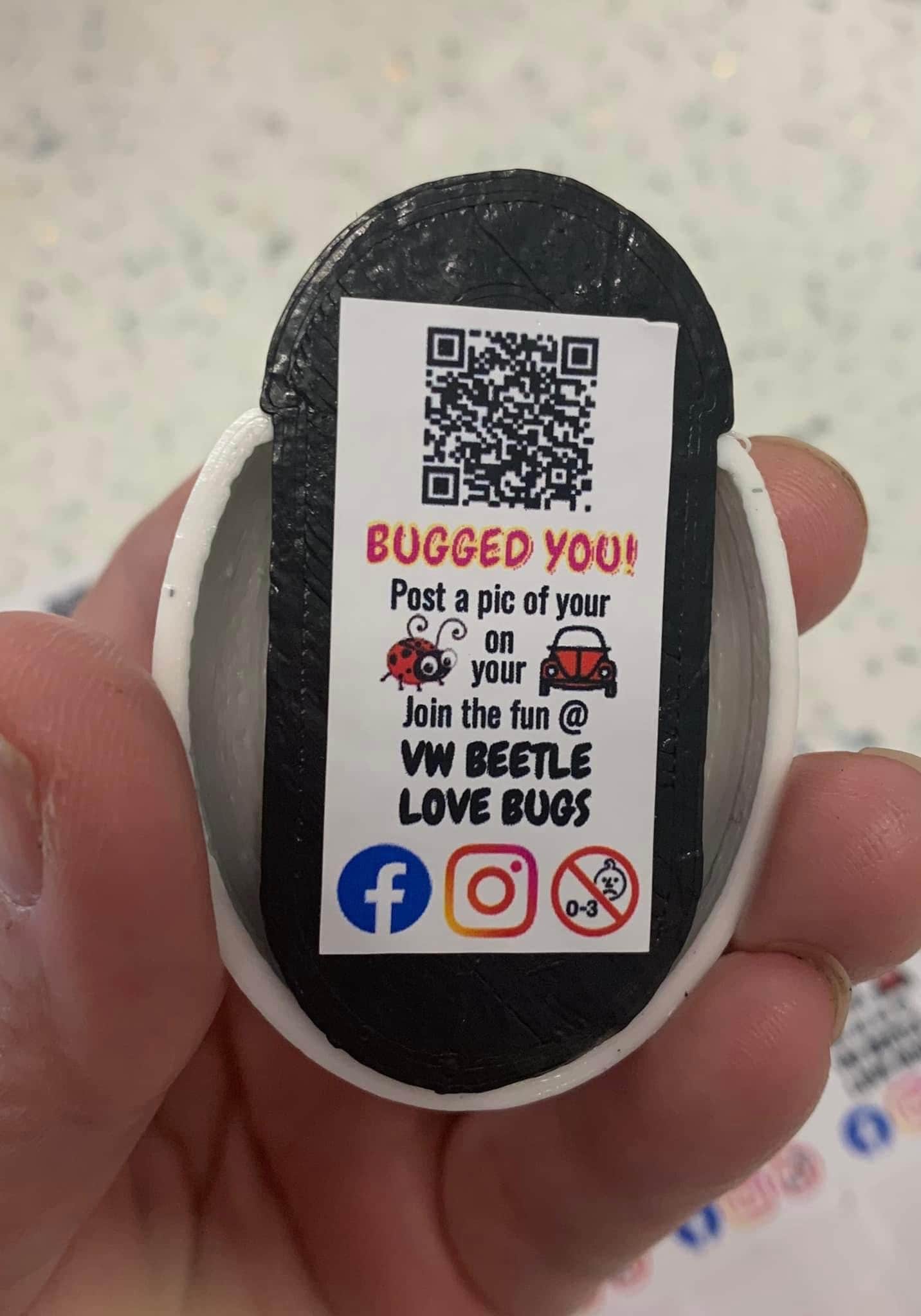 5x VW Beetle Love Bugs UK + Gift Bag (ladybird/ladybug Magnets to Gift ...