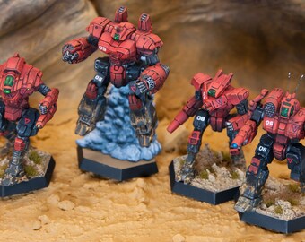 Battletech Mechwarrior CGL Inner Sphere Striker Lance Panther Wolfhound ...