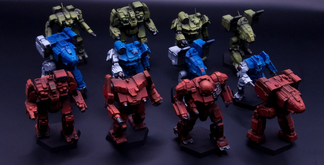 Painted - Battletech 12 Mechs for Kurita, Steiner, Davion, Ready to ...