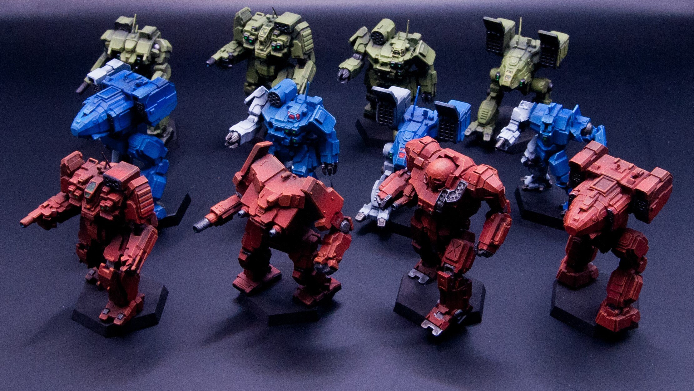 Battletech 12 Painted Mechs for Kurita, Steiner, Davion - Etsy